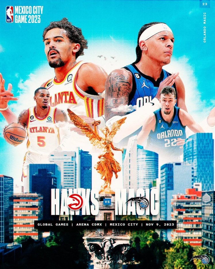 NBA Mexico City Game 2023 will feature the Atlanta Hawks and the ...