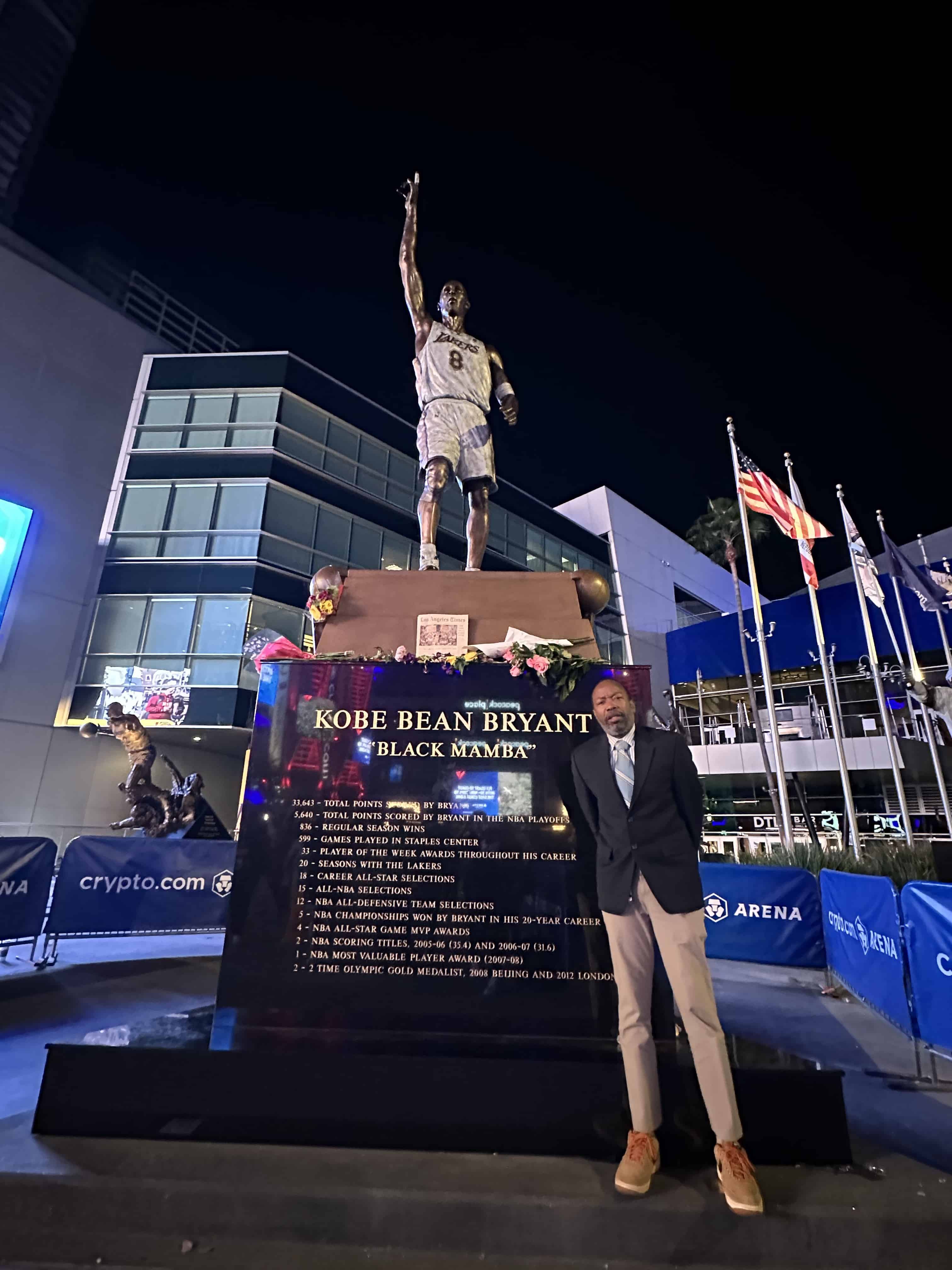 On 2-8-24, the Los Angeles Lakers revealed a commemorative statue ...
