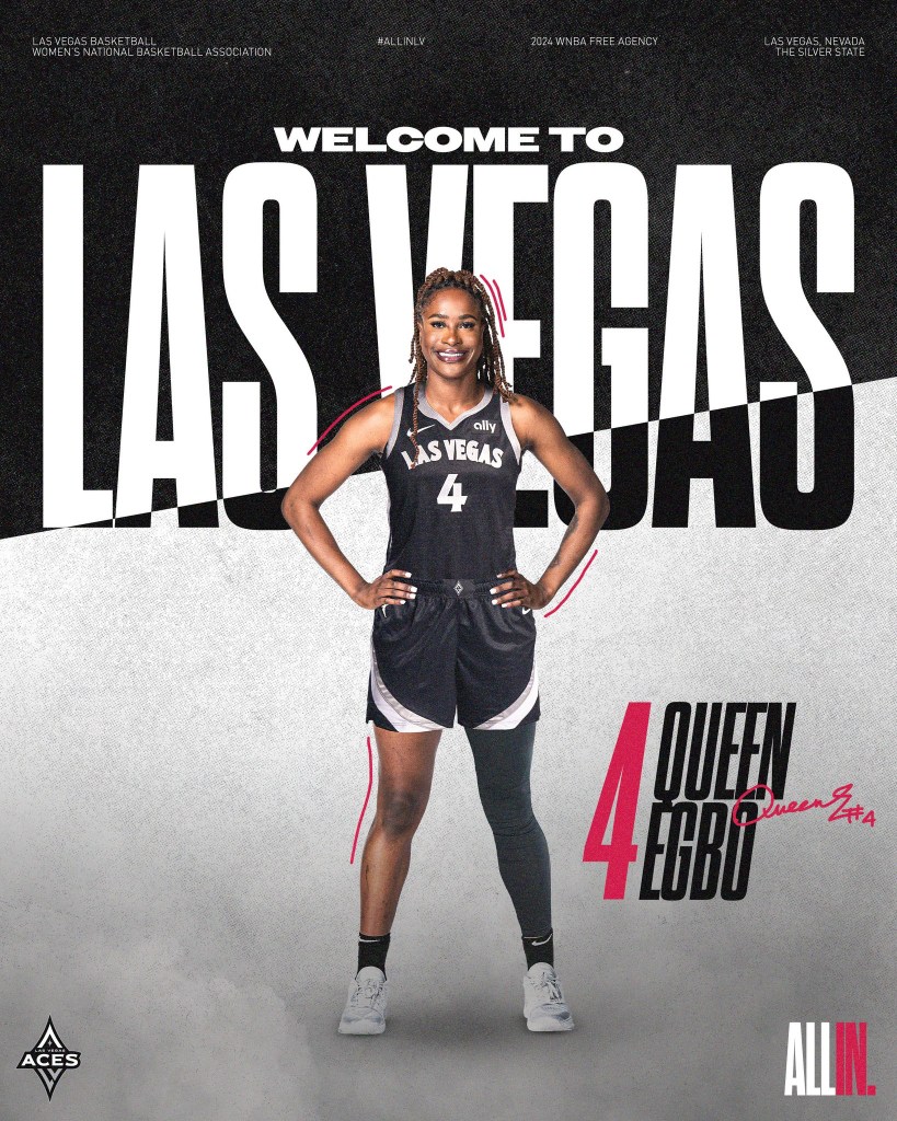 Las Vegas Aces Announce Signing of Queen Egbo to a Seven-Day Contract ...