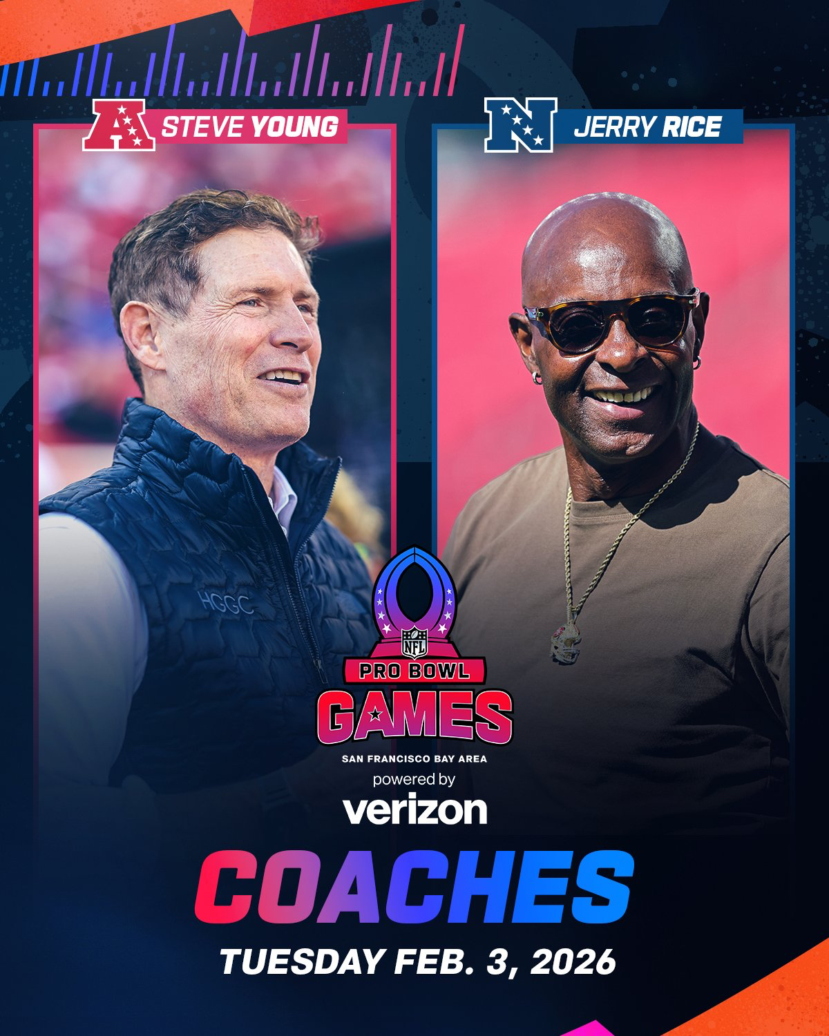 Jerry Rice and Steve Young Announced as Head Coaches for the 2026 Pro ...
